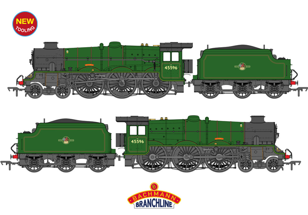 Bachmann Branchline 35-977A LMS Jubilee w/Double Chimney & Tender 4559 ...
