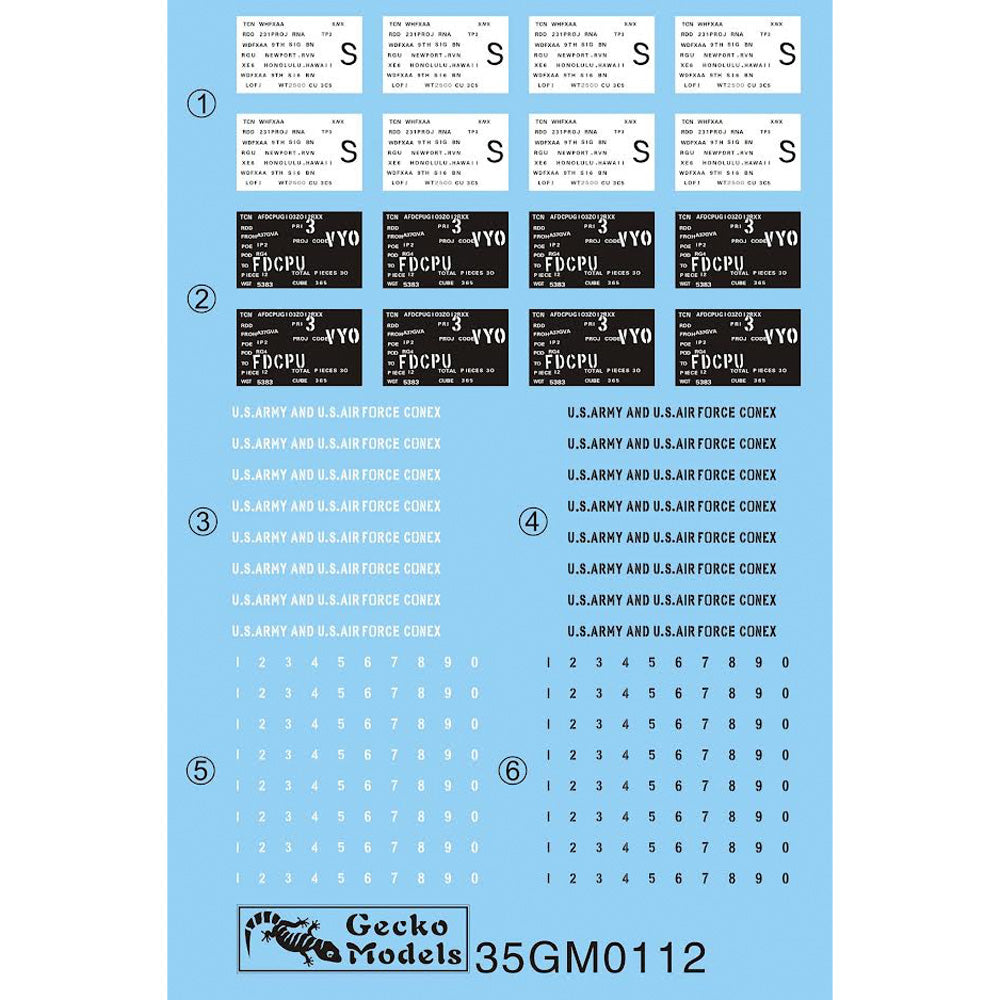 Gecko US Military 8' Storage Container Set Vietnam War 1:35 Model Kit ...