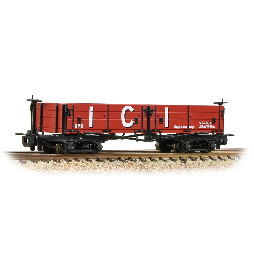 Bachmann Narrow Gauge 393-056 Open Bogie Wagon 'ICI' Red OO9 Gauge ...