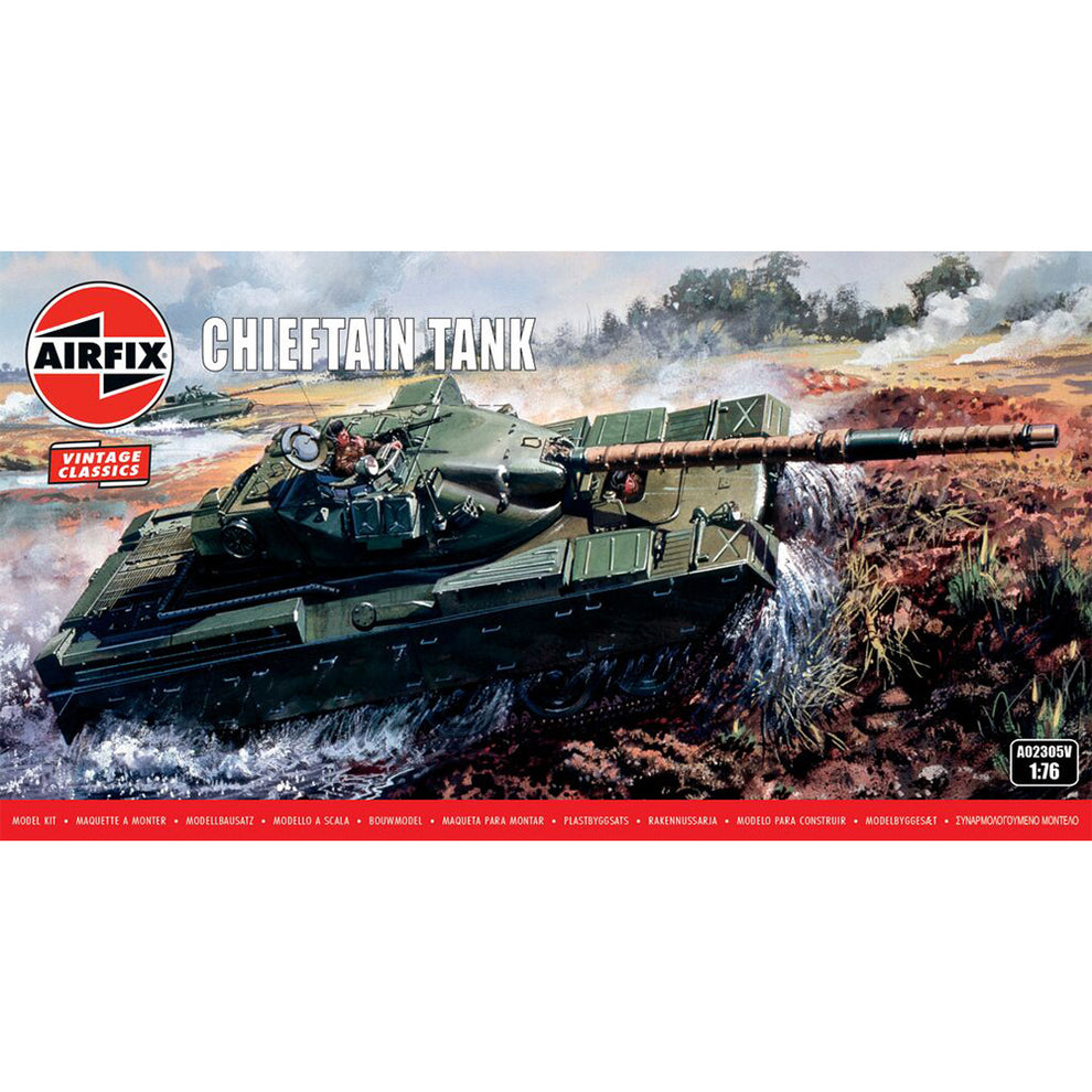 Airfix A02305V Chieftain Tank 1:76 Model Kit – Jadlam Toys & Models