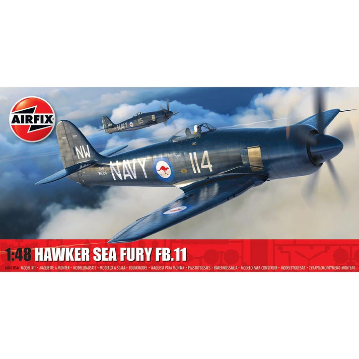 Airfix A06105A Hawker Sea Fury FB.II 1:48 Model Kit – Jadlam Toys & Models