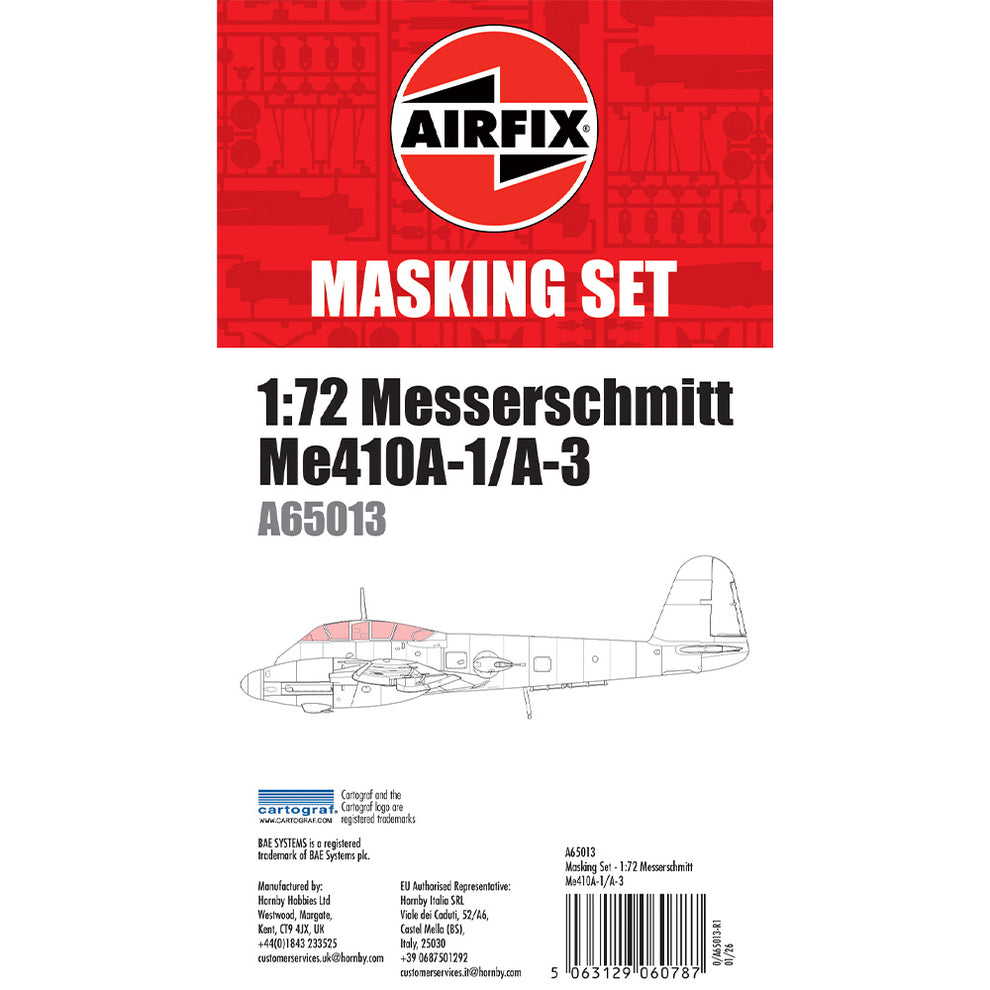Airfix A65013 Me410 Masking Set for A04069 etc 1:72 Model Kit – Jadlam ...