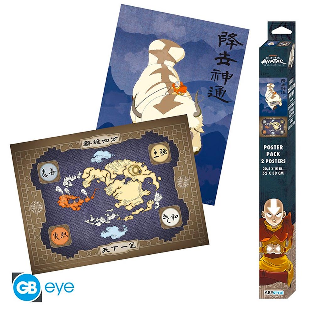 AVATAR - 2x Chibi Posters - Appa & Map (52x38) ABYDCO834 – Jadlam Toys ...