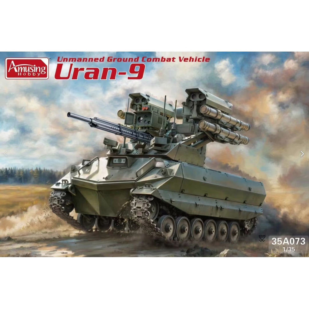 Amusing Hobby 35A073 Uran-9 Unmanned Ground Combat Vehicle 1:35 Model ...