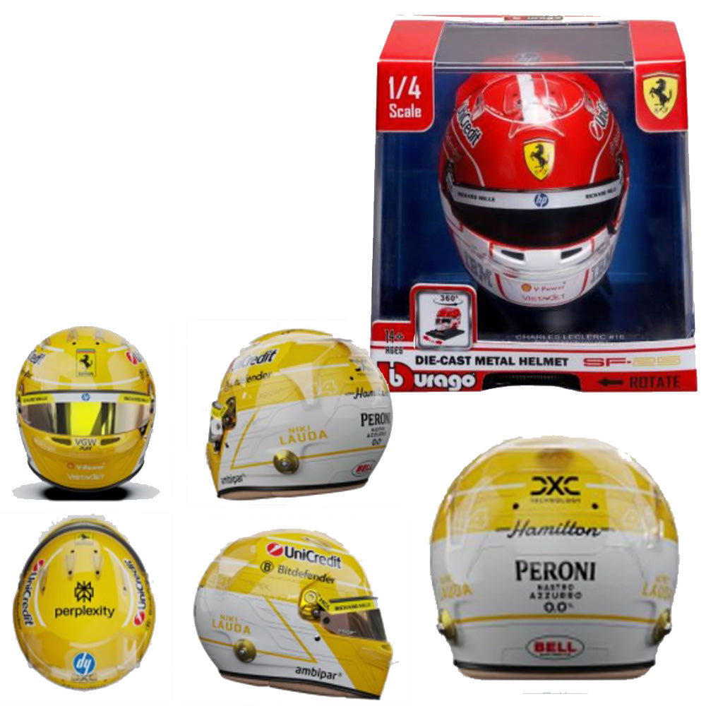 Bburago F1 Lewis Hamilton 1:4 Ferrari Helmet B18-16622 – Jadlam Toys ...