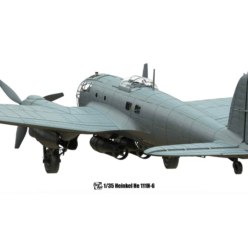 Border Model BF-018 Heinkel He 111 H-6 w/Interior 1:35 Model Kit ...