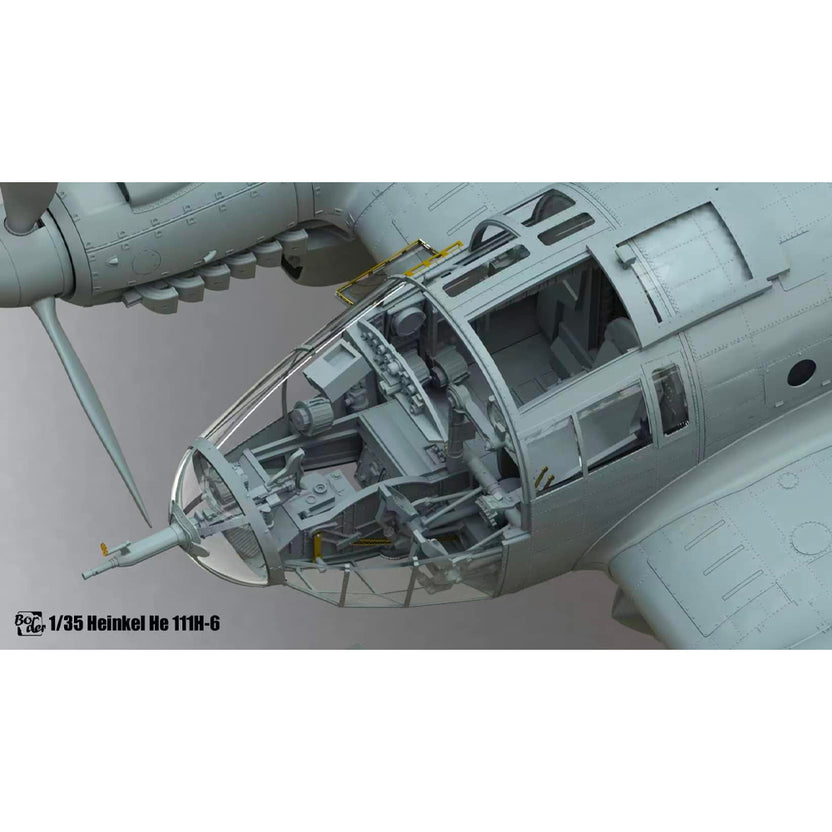 Border Model BF-018 Heinkel He 111 H-6 w/Interior 1:35 Model Kit ...