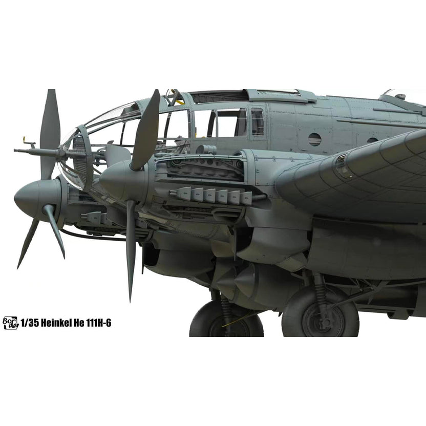 Border Model BF-018 Heinkel He 111 H-6 w/Interior 1:35 Model Kit ...
