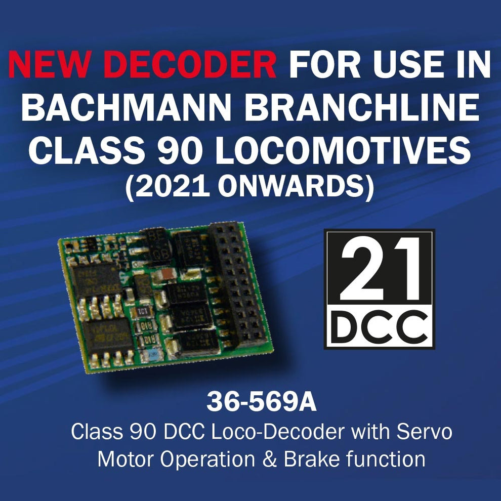 Bachmann Branchline 36-569A Class 90 DCC Loco Decoder w/Servo Motor Op ...