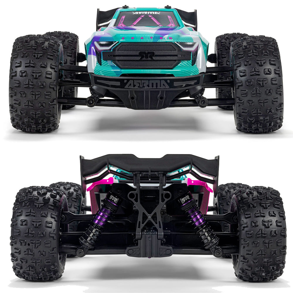 Arrma Mini Kraton 3S DSC 4x4 1:16 RTR RC Truck w/Battery & Charger - T ...
