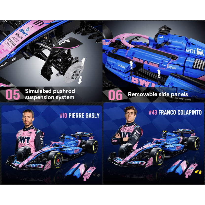 CaDA BWT Alpine F1 Team A525 Car 1:8 Brick Model 2173pcs C64012W ...