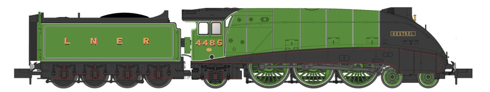 Dapol A4 4485 'Kestrel' LNER Green 2S-008-019 N Gauge – Jadlam Toys ...