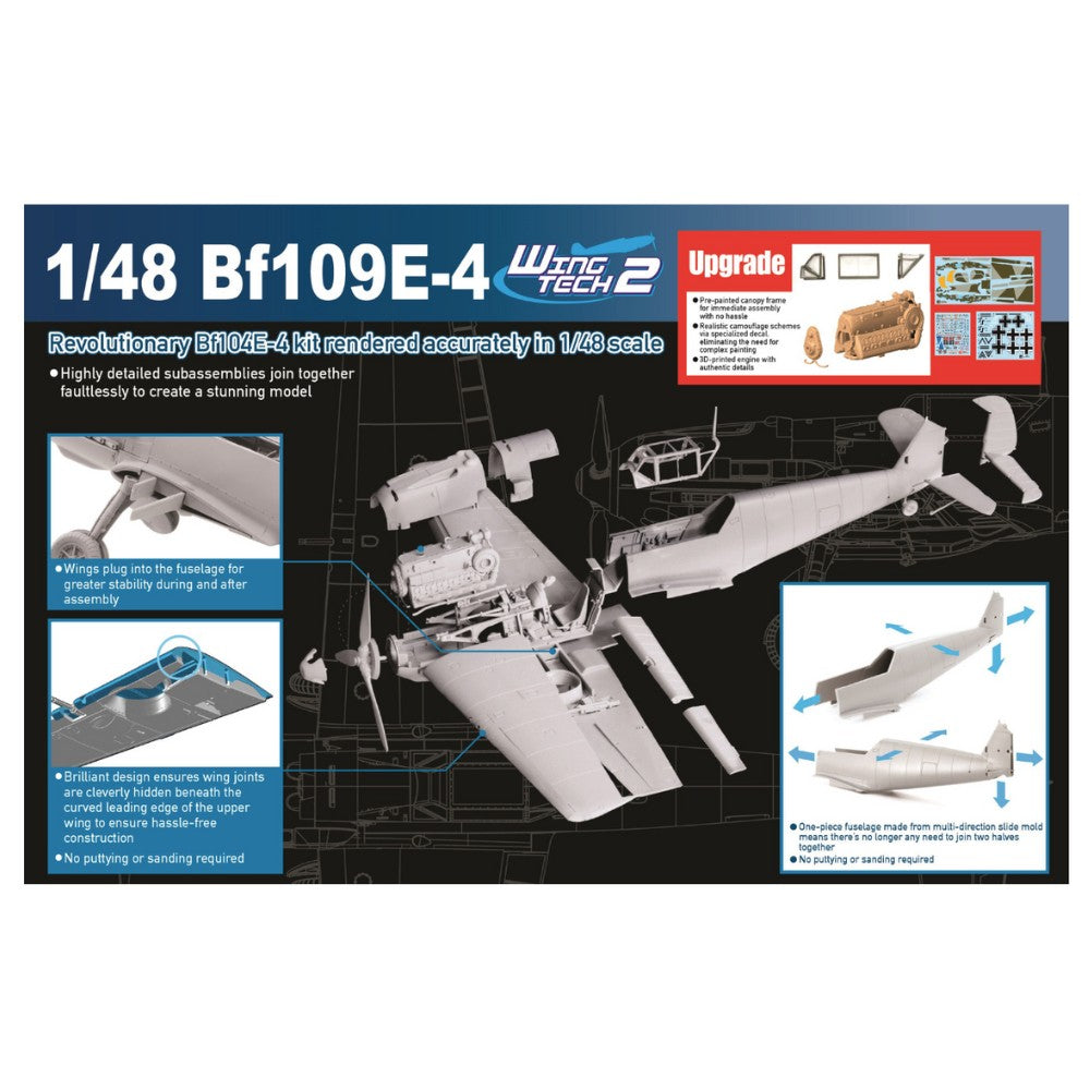 Dragon Wing Tech 2 5550 BF109E-4 WWII German Fighter Plane 1:48 Model ...