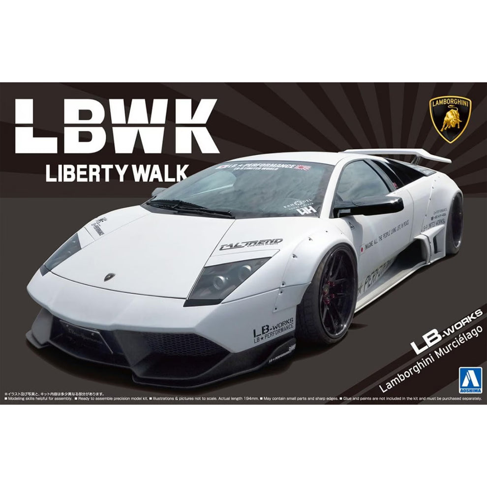 Aoshima 05992 Liberty Walk Lamborghini Murcielago LBWK No.20 1:24 Mode ...