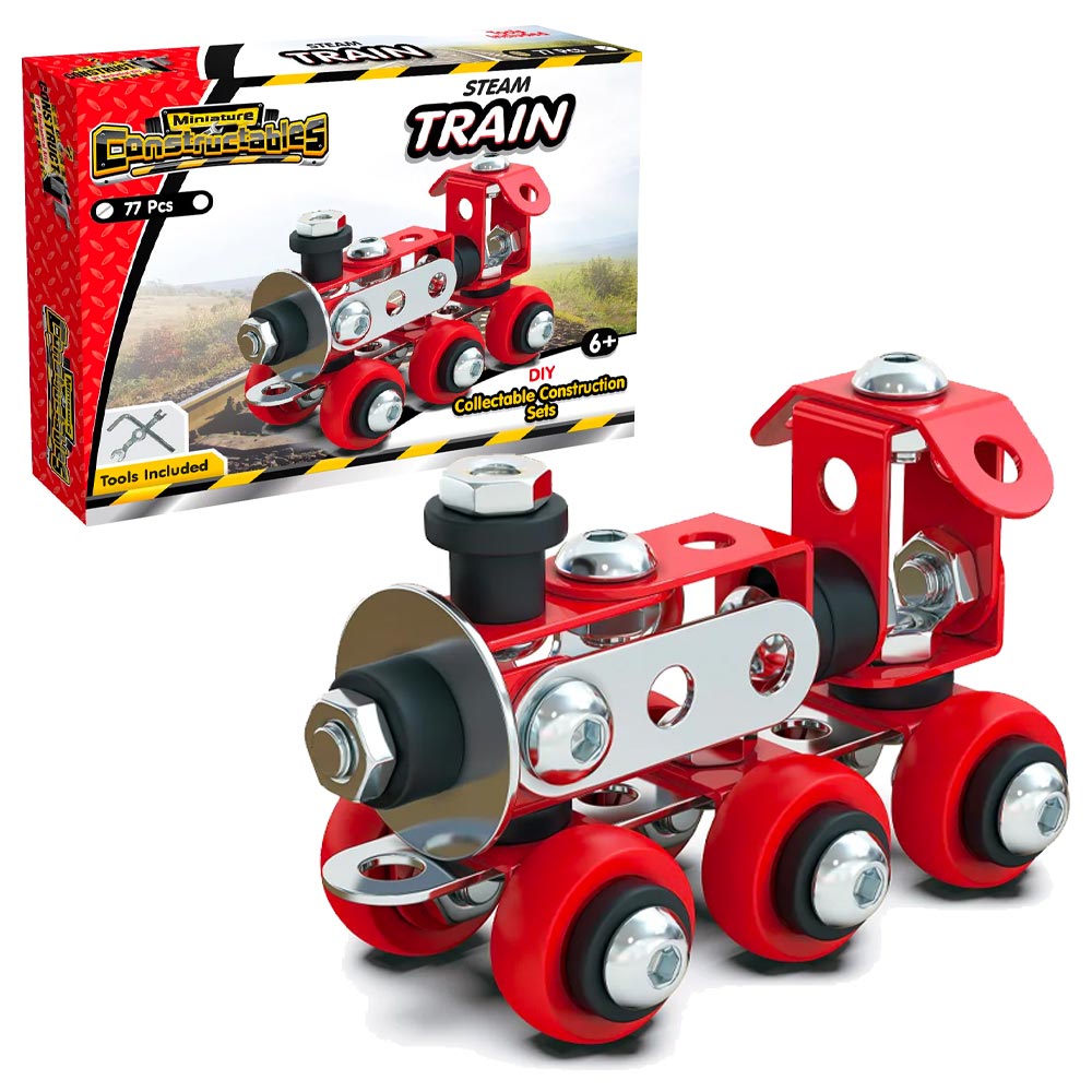 Construct It Miniature Constructables Train STEM Toy - Age 6+ 77pcs ...