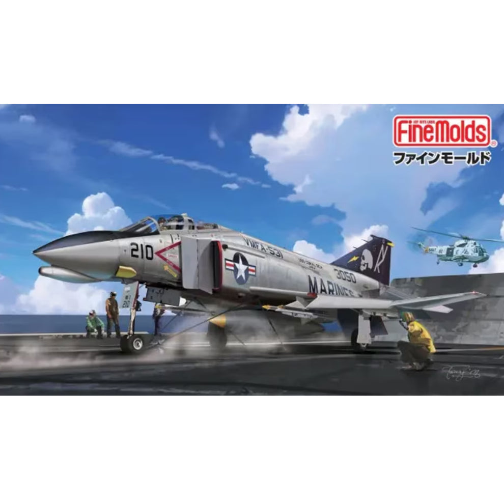 Fine Molds FX04 US Marines Phantom II F-4N VMFA-531 Gray Ghost 1:72 Mo ...