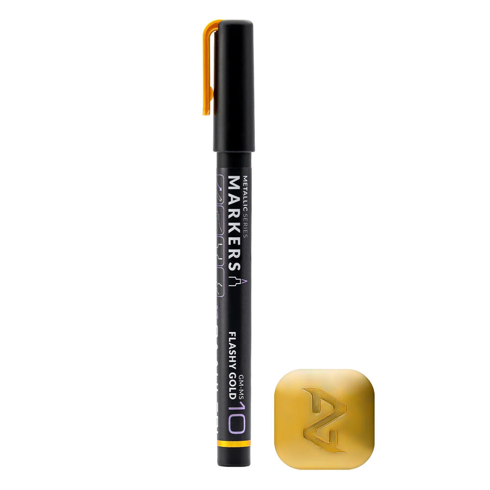 Gaahleri Flashy Gold Metallic Series Acrylic Marker GM-MS10 – Jadlam ...