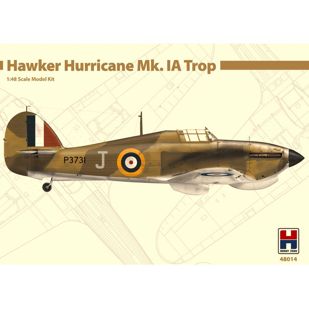 Hobby 2000 48014 Hawker Hurricane Mk.IA Trop 1:48 Aircraft Plastic Mod ...