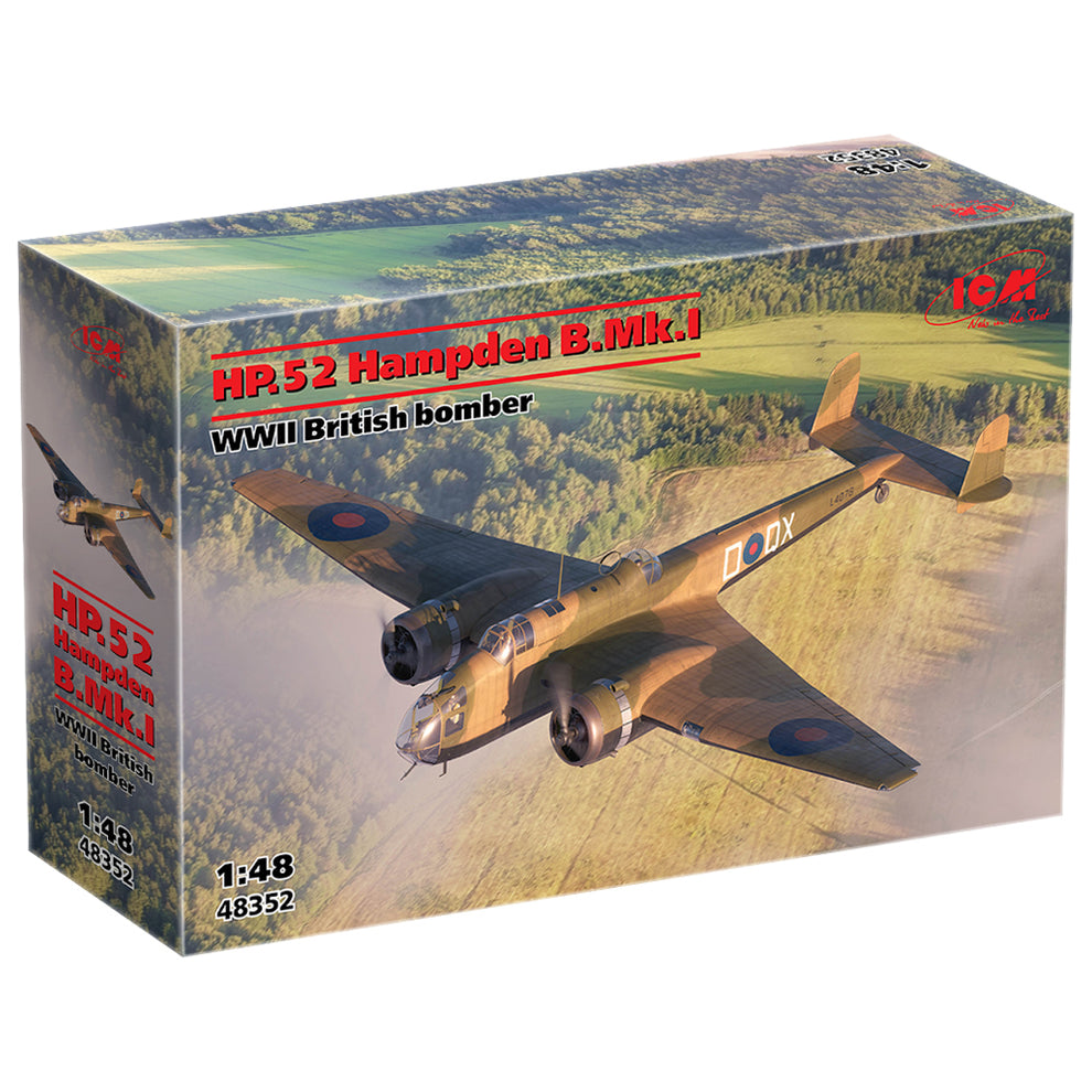 ICM 48352 Handley-Page HP.52 Hampden B Mk.I 1:48 Model Kit – Jadlam ...