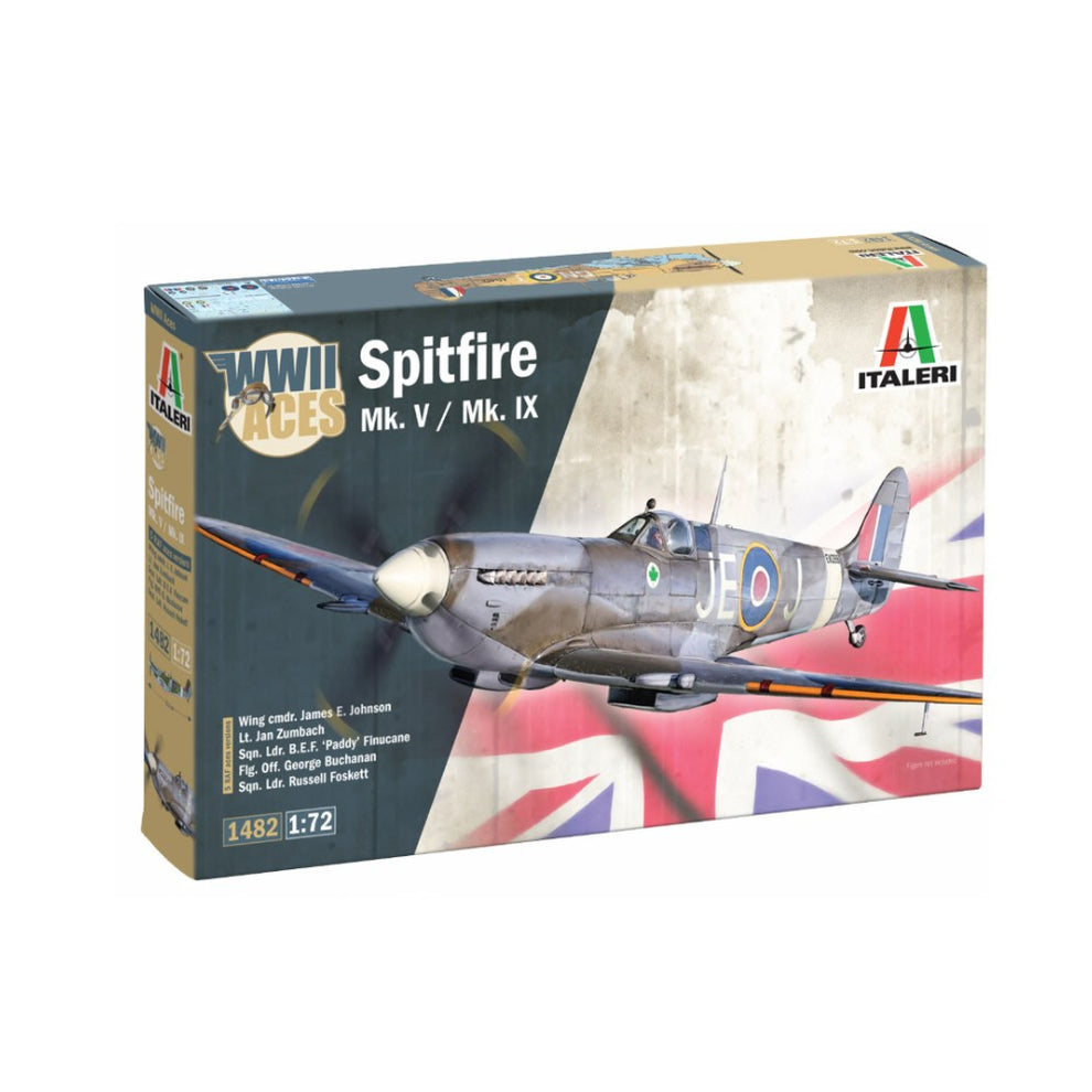 Italeri 1482 Spitfire Mk.V / Mk.IX Aces 1:72 Model Kit – Jadlam Toys ...