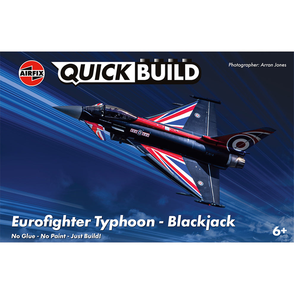 Airfix J6059 QUICKBUILD Eurofighter Typhoon - Blackjack Model Kit Age ...