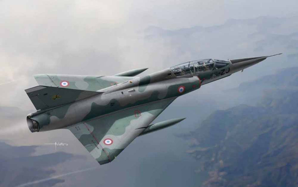 Kinetic Model Kits 48054 Dassault Mirage IIID/DS 1:48 Aircraft Model K ...