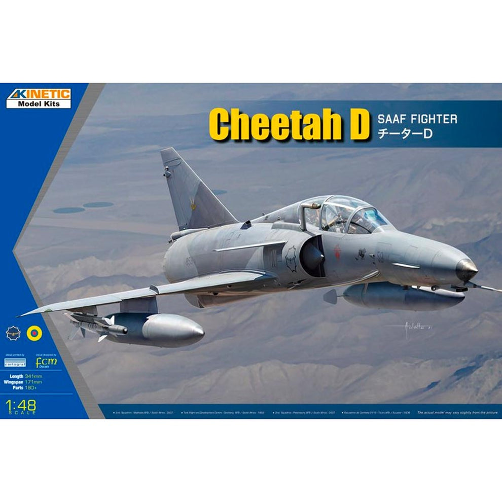 Kinetic 48081 Atlas Cheetah D SAAF Fighter 1:48 Plastic Model Kit ...