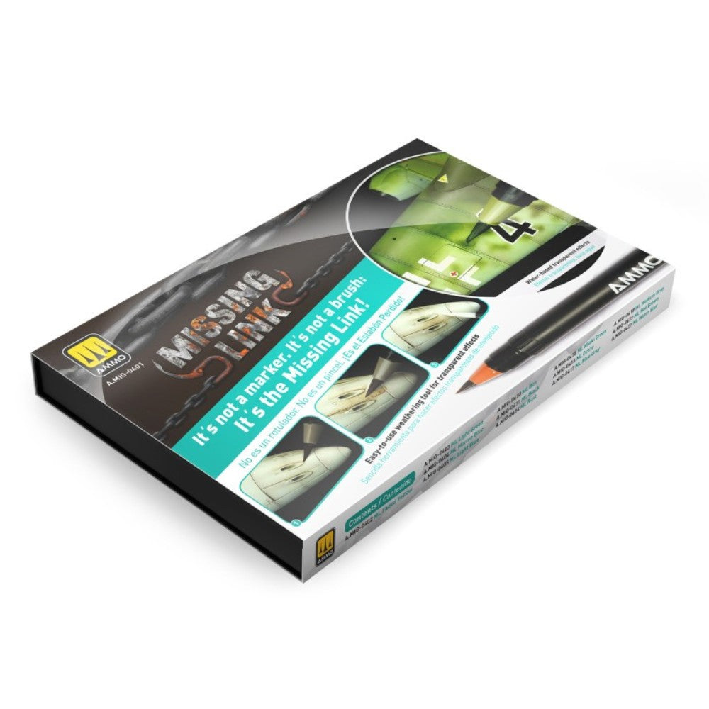 Ammo by MIG 0401 Missing Link Aircraft Set Watercolor Brush Tip Marker ...