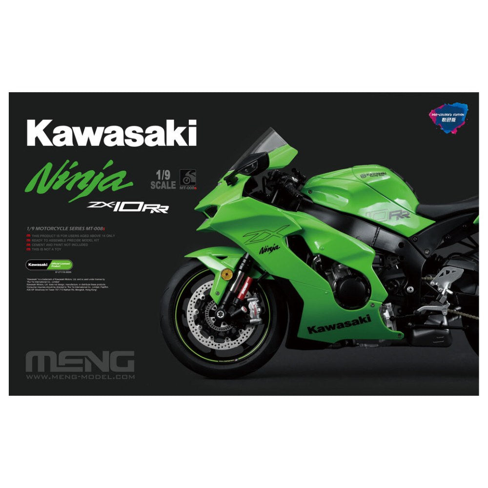 Meng Model MT-008s Kawasaki ZX-10RR Pre-coloured Edition Motorbike 1:9 ...