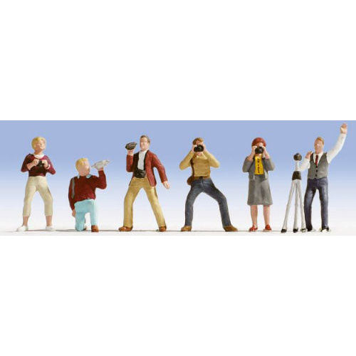 NOCH Photographers (6) Figure Set HO Gauge Scenics 15571 – Jadlam Toys ...