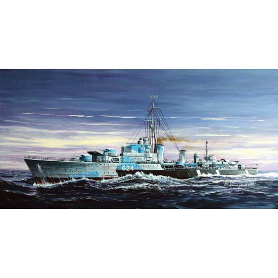 Trumpeter 5759 HMCS Huron (G24) Tribal Class Destroyer 1944 1:700 Mode ...