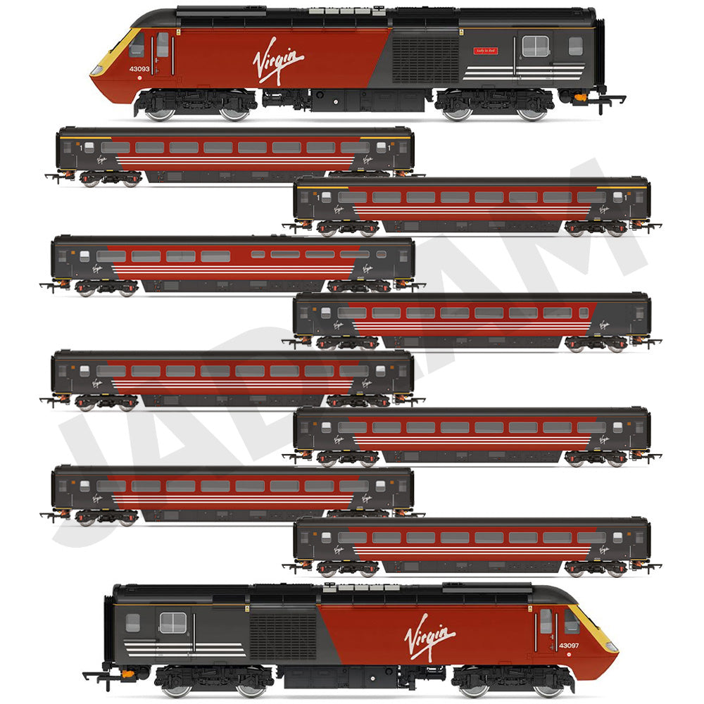 Hornby Virgin Class 43 HST Loco & Coaches Bundle – Jadlam Toys & Models