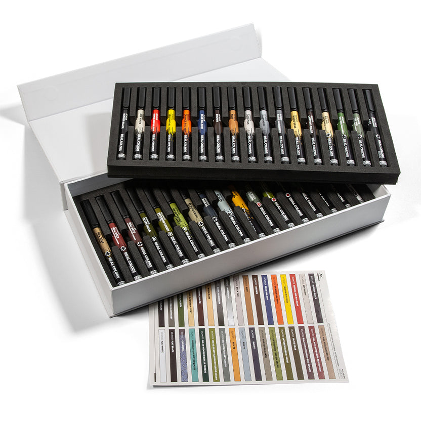 AK Interactive Real Colours Markers Deluxe Case - Full 34 Colour Set R ...