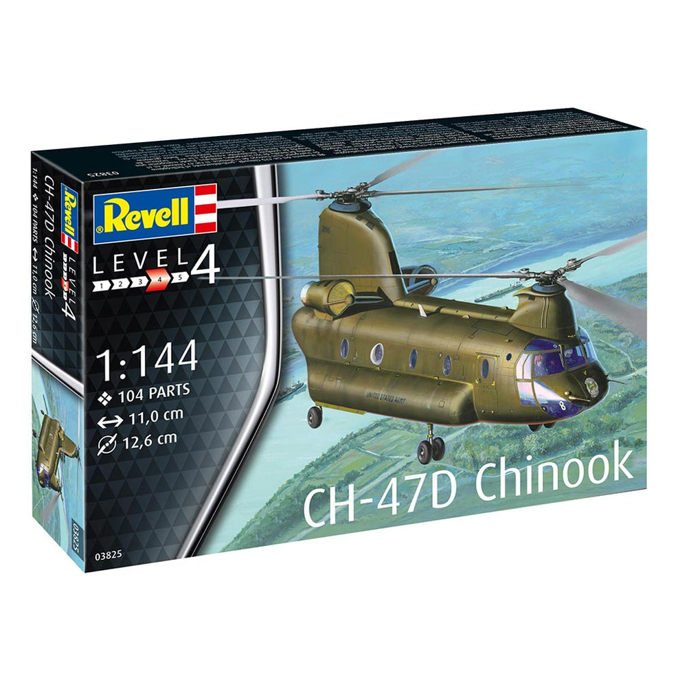 Revell 03825 CH-47D Chinook 1:144 Helicopter Model Kit – Jadlam Toys ...