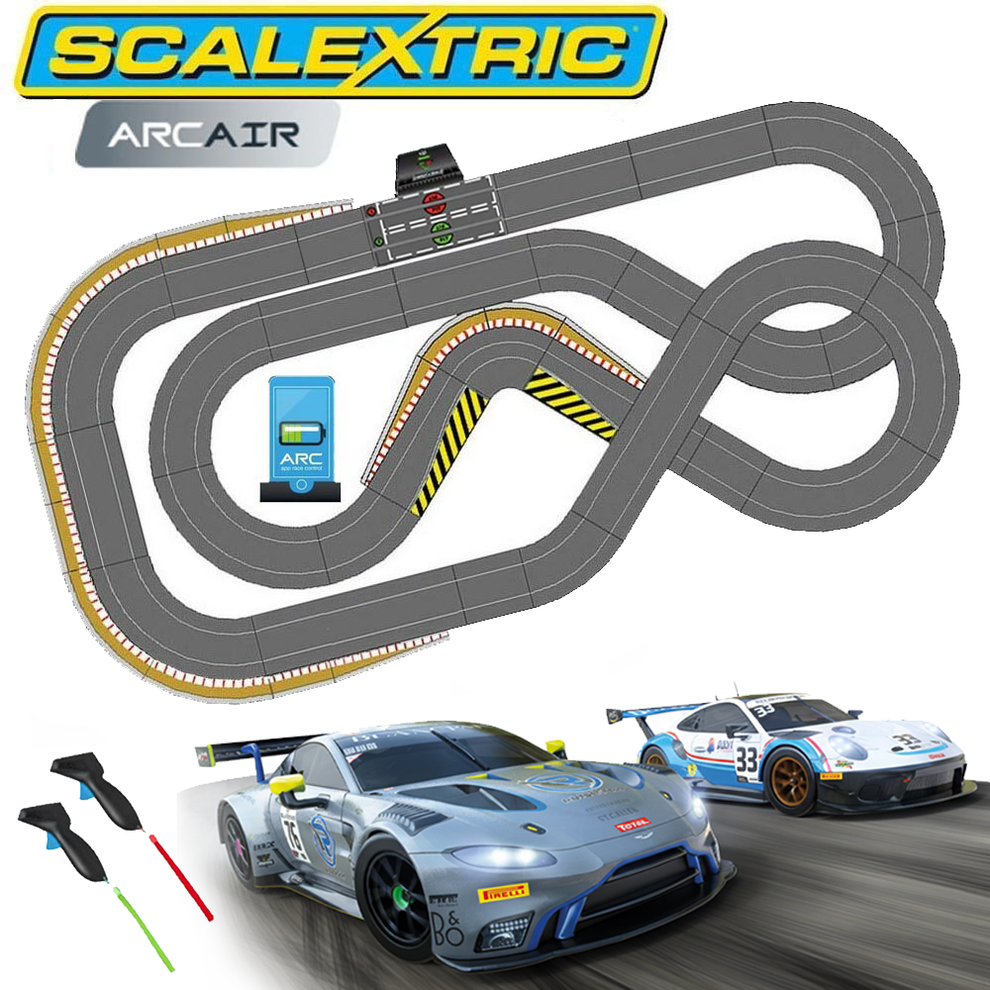 SL6 Scalextric ARC AIR 2-Car GT3 Jadlam Layout – Jadlam Toys & Models