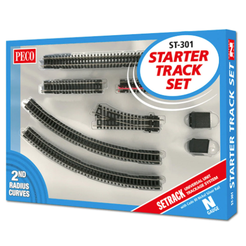 PECO ST-301 Starter Track Set 2nd Radius Curves Setrack N Gauge Track ...