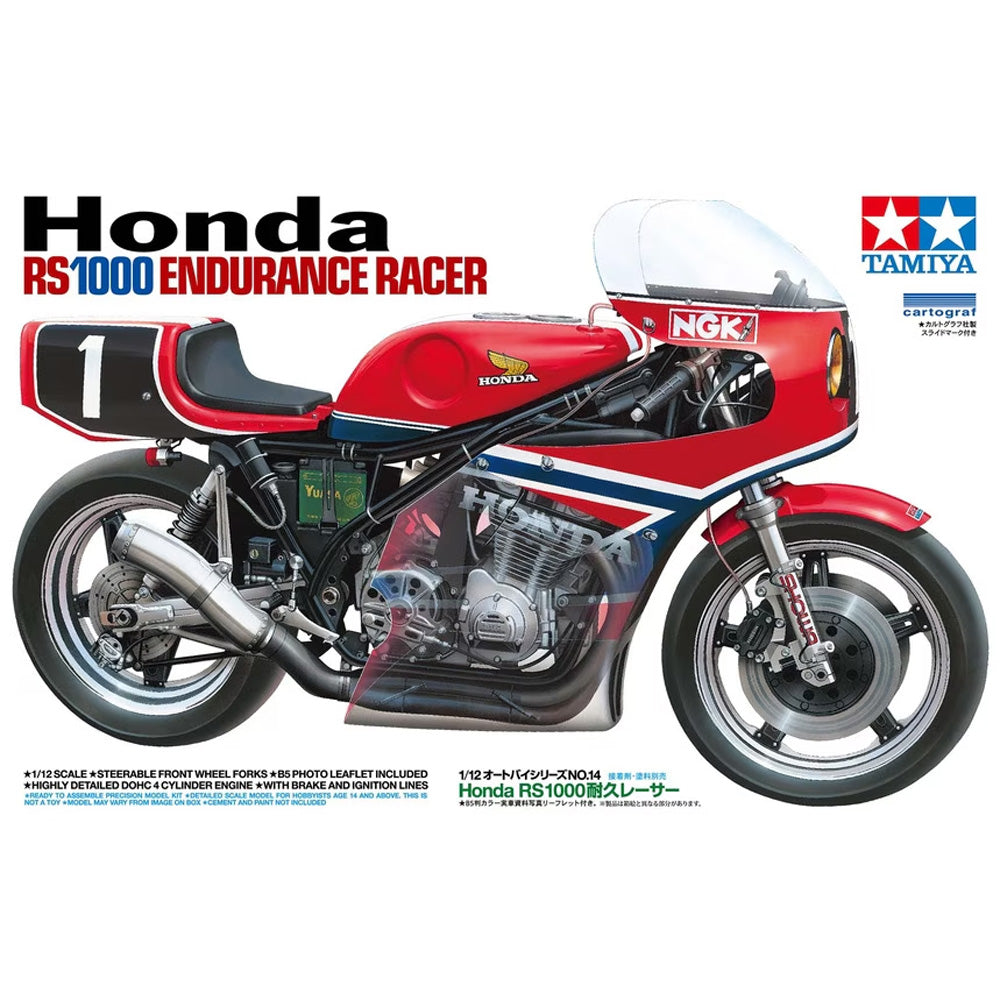 Tamiya 14014 Honda RS1000 Endurance Racer 1:12 Model Kit – Jadlam Toys ...