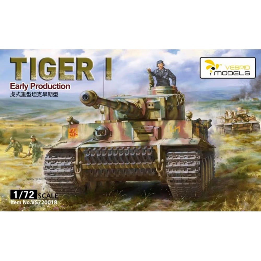 Vespid Models Tiger I Early Production 1:72 Tank Plastic Model Kit 720 ...