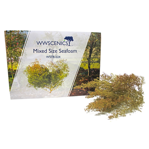 WWScenics Seafoam Trees Box - Mixed Sizes Model Rail Scenics TR-024 ...